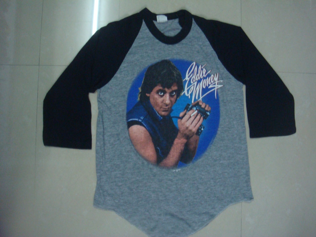 Kobe Bundle: Vtg 3 quarter 3 blend Eddie Money 1983 t-shirt M (SOLD)
