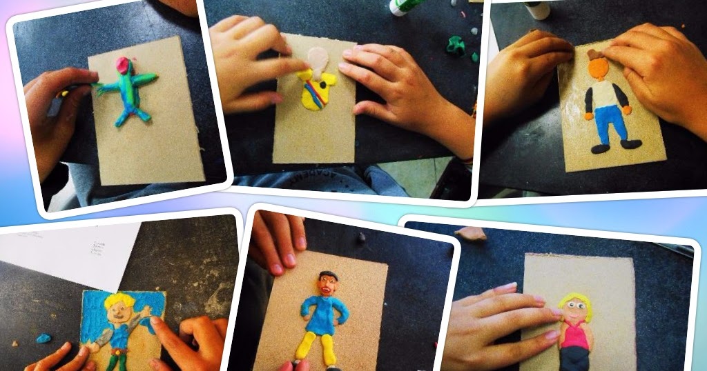 La figura humana modelada con plastilina