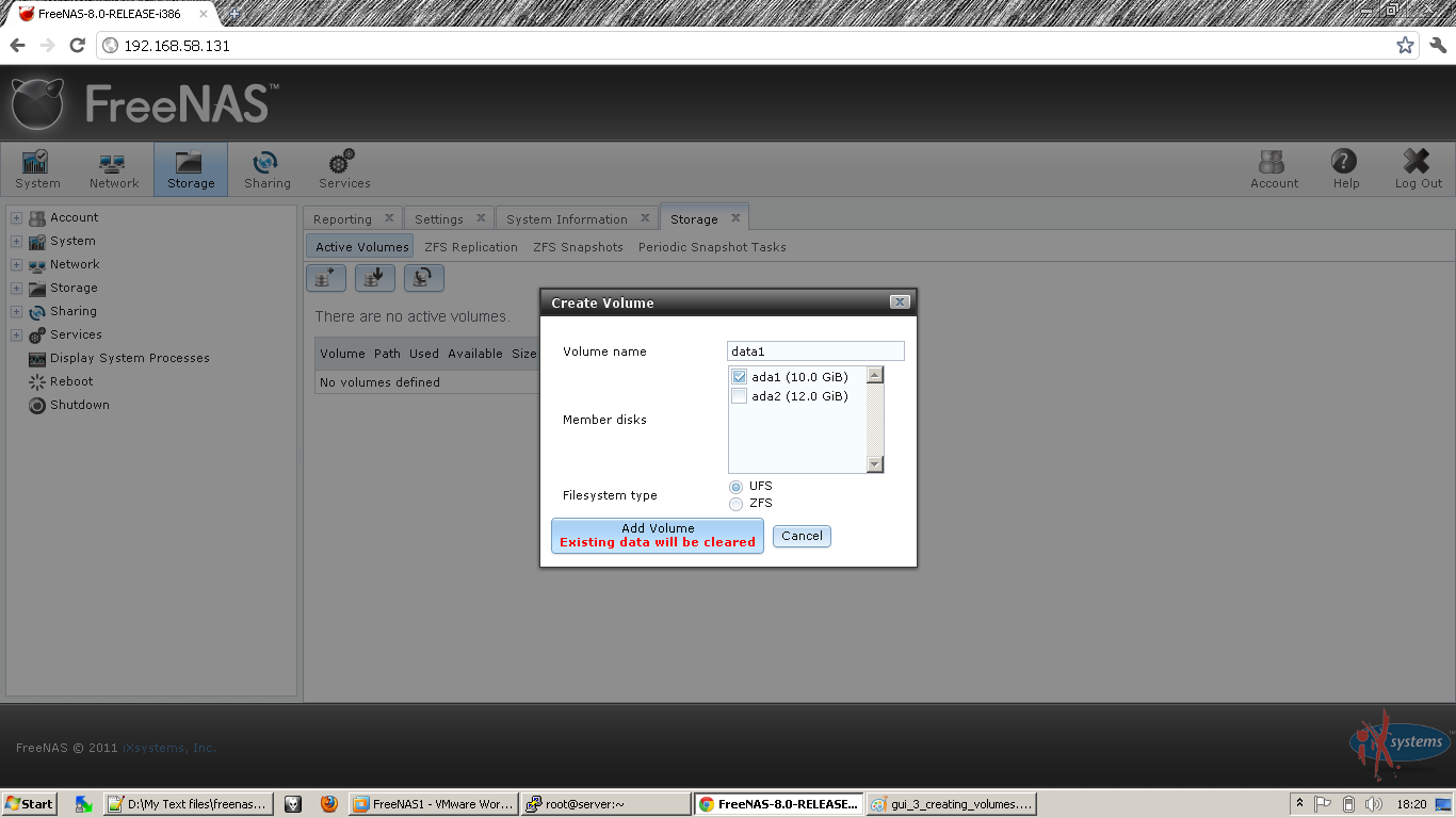 All In One IT Solutions: How to install and configure FreeNAS storage system