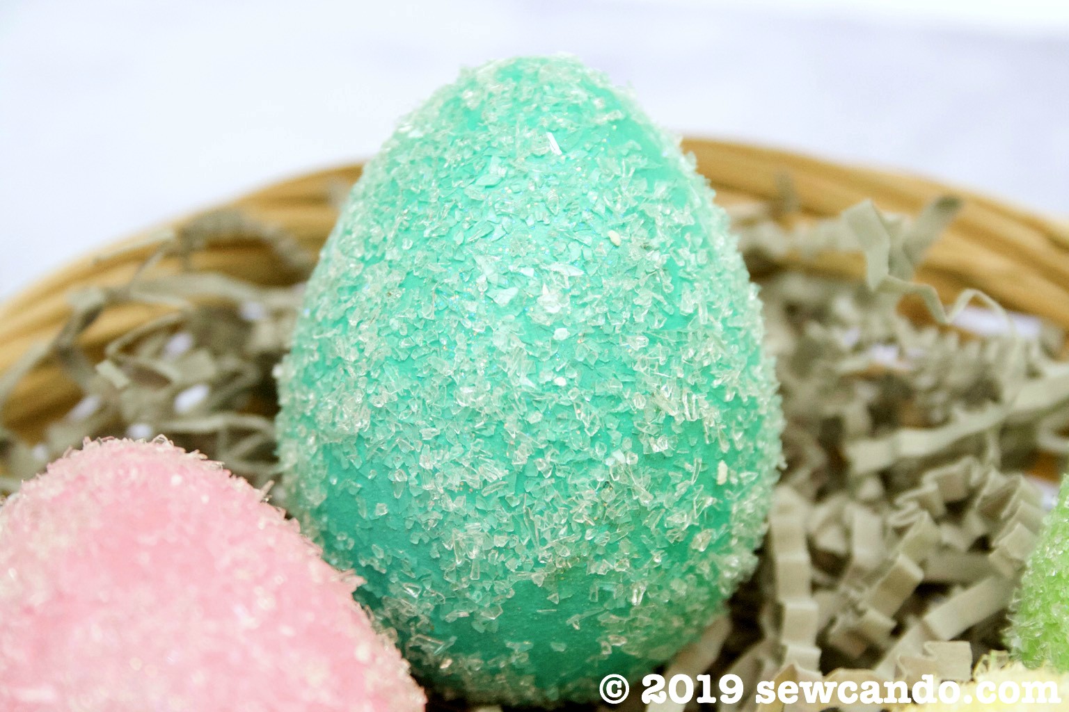 Sew Can Do: Diamond Dust Glitter Easter Eggs Tutorial