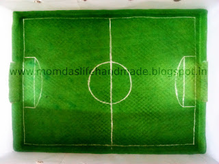 Mom Das Handmade: DIY: Table Foosball or Soccer with cardboard at Home