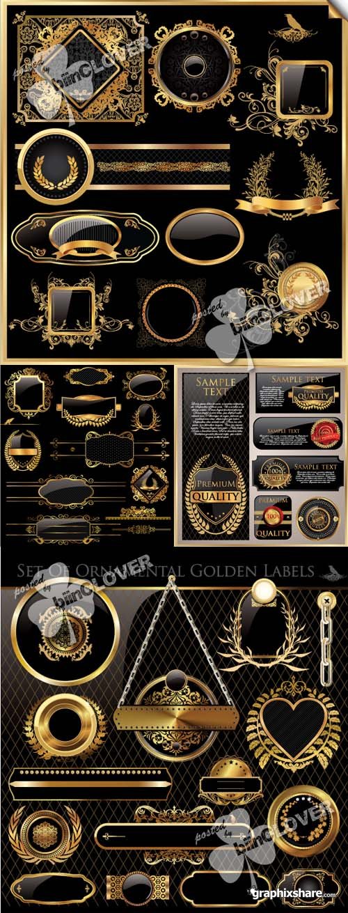 Best Vectors ClipArt: Free Gold Frames Vector Download Gold Ornate ...