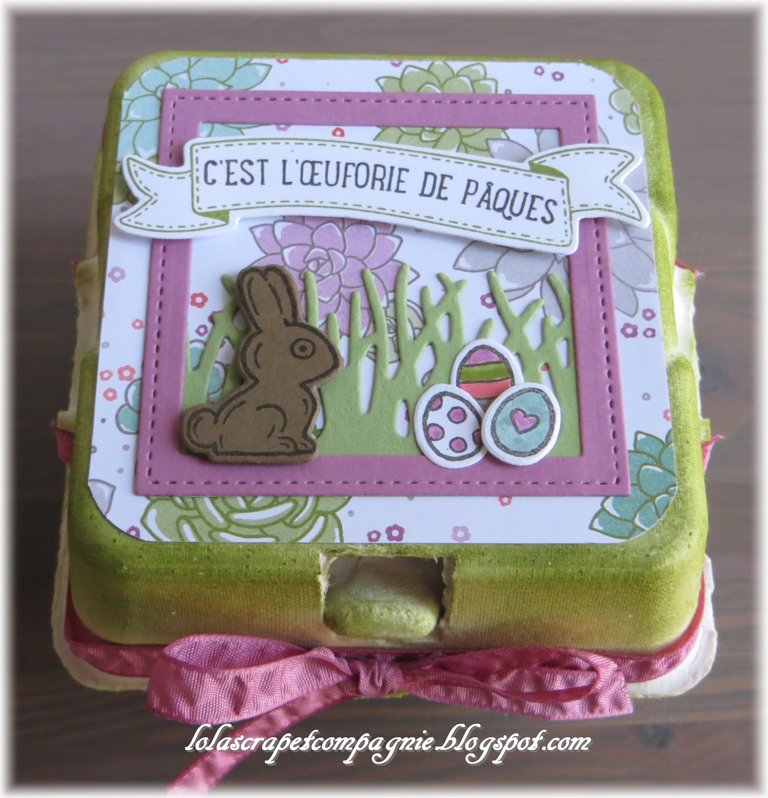Lolascrap et compagnie: Boite à oeufs de Pâques et mini album