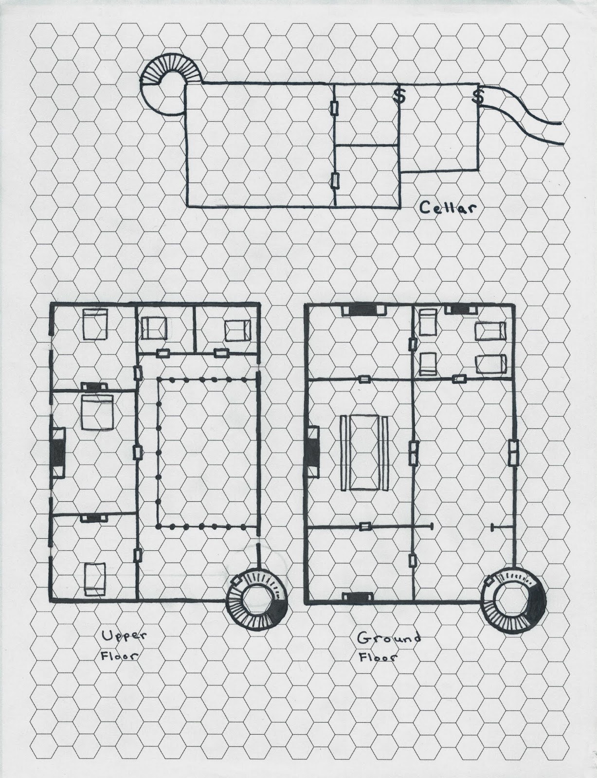 Skullsword's Tower: Free Map - GURPS Manor House