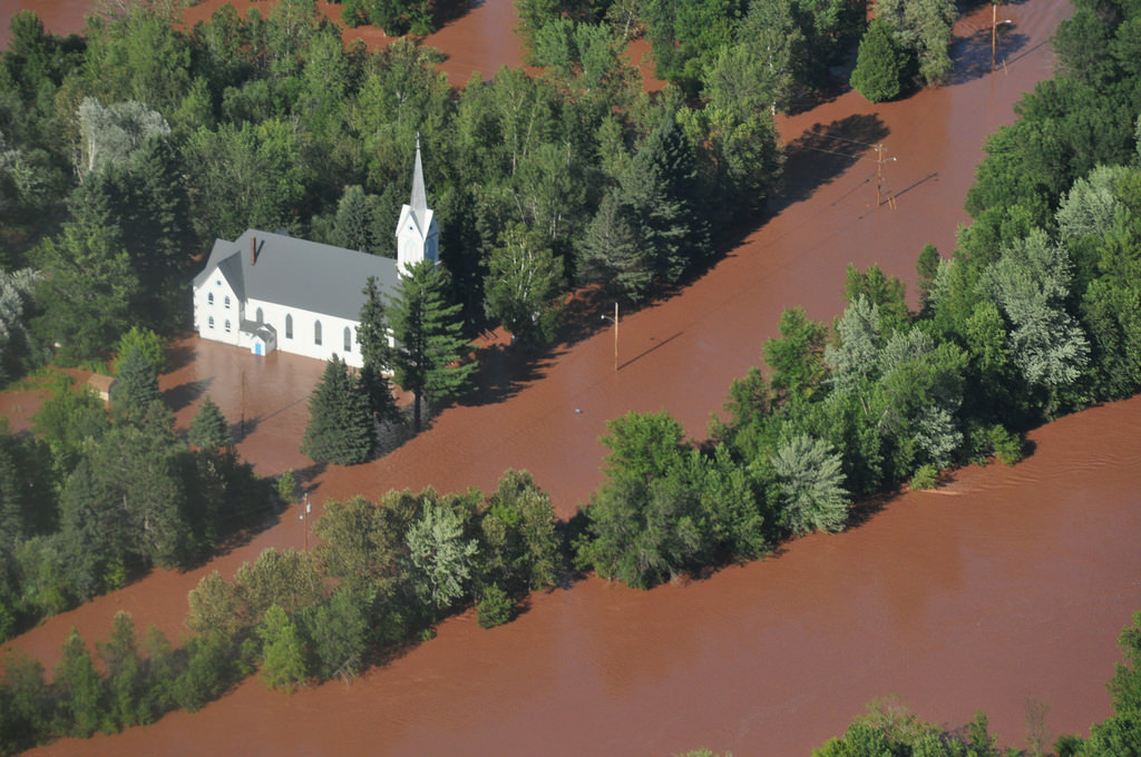 The Badger Catholic: Flood waters in northern Wisconsin surround Odanah ...