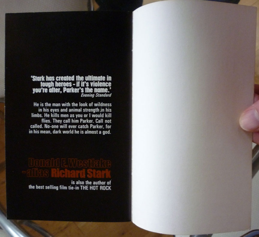 Existential Ennui: Westlake Score: Deadly Edge by Richard Stark (UK ...