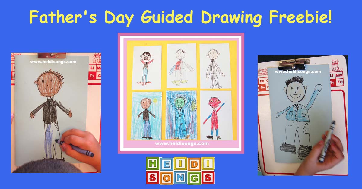 Father's Day Guided Drawing Freebie!