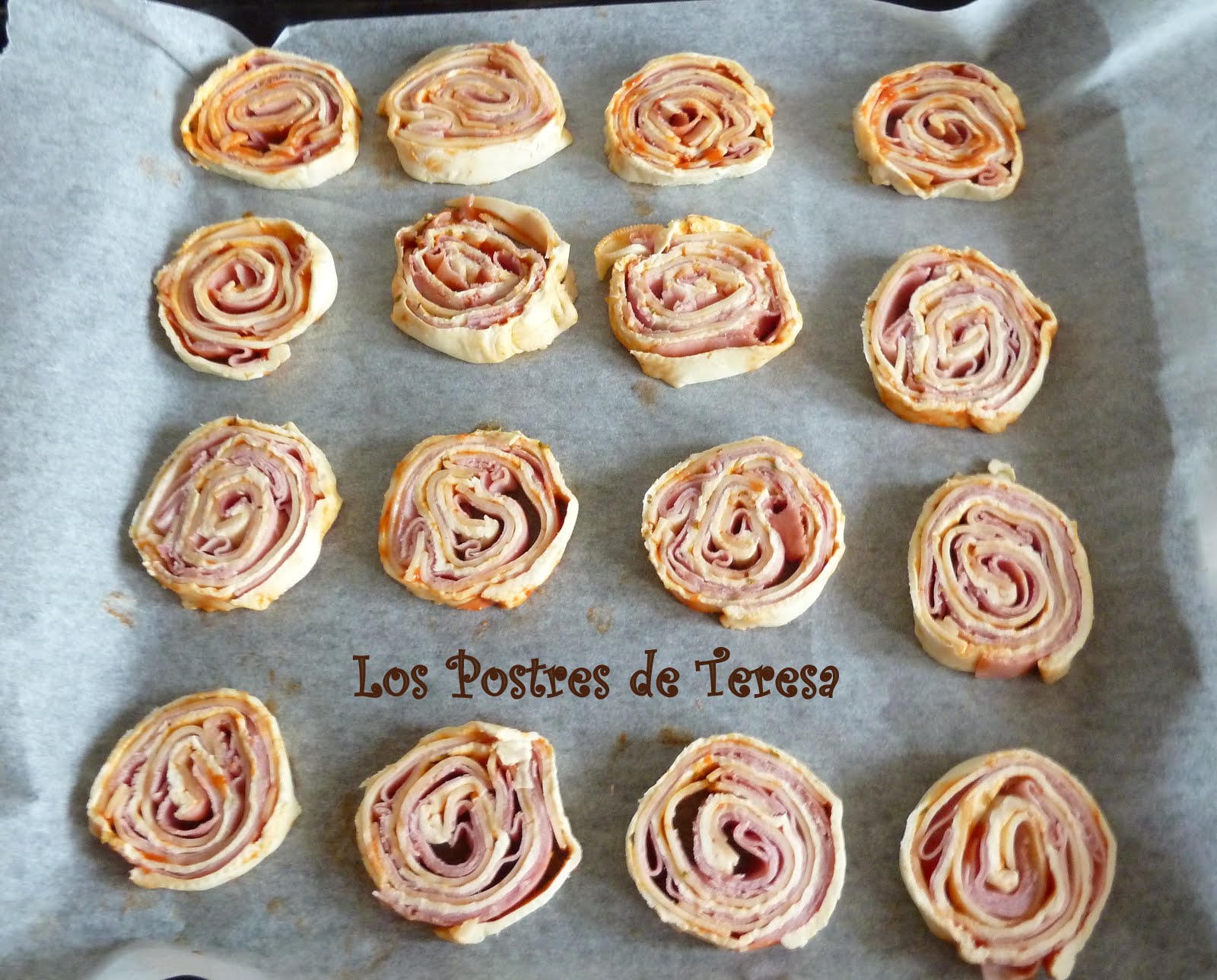 Los Postres de Teresa: Hojaldritos de Jamón y Queso