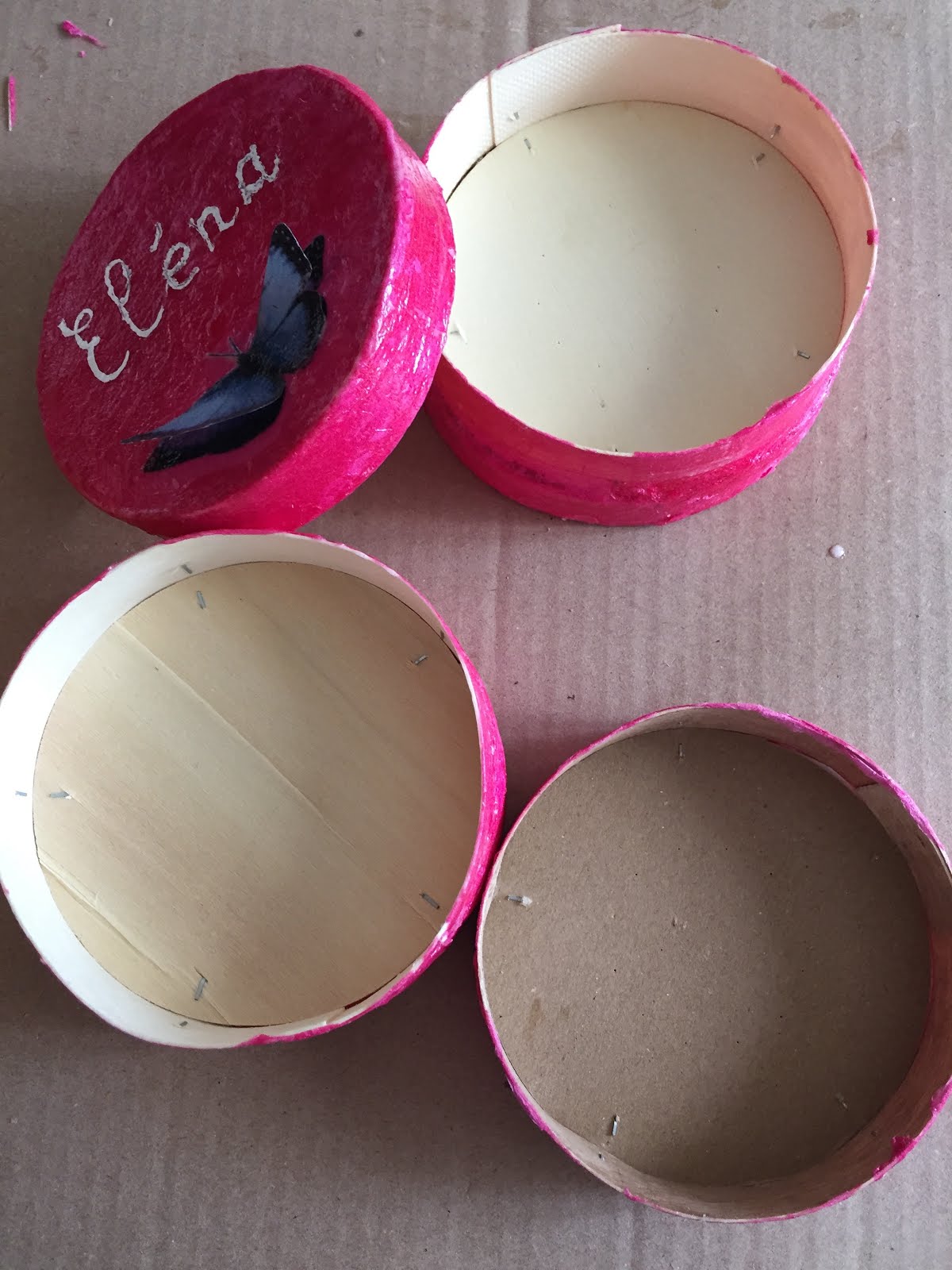 Créer pour grandir: DÉCORATIONS DES BOITES DE CAMEMBERT