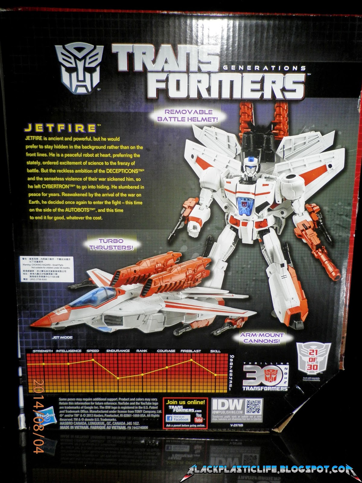 Black - Plastic - Life: Generations Leader Class Jetfire - Pictorial Review