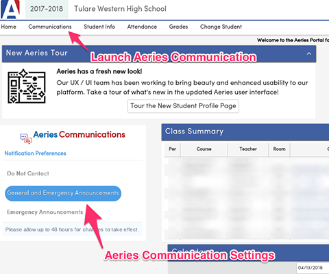 TJUHSD Technology: Aeries Communication for Parents