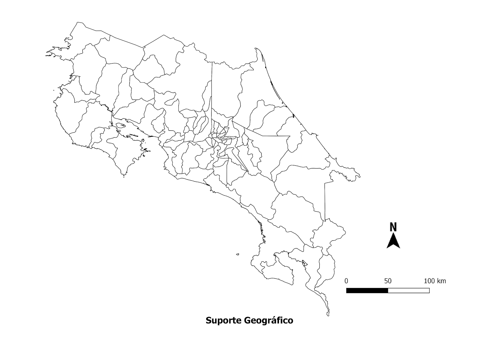 MAPA MUDO - COSTA RICA