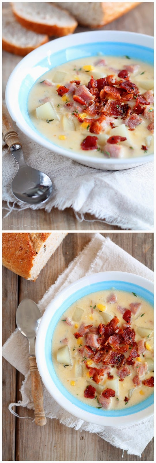 Ham and Potato Chowder ~ Chopped Jalapeno