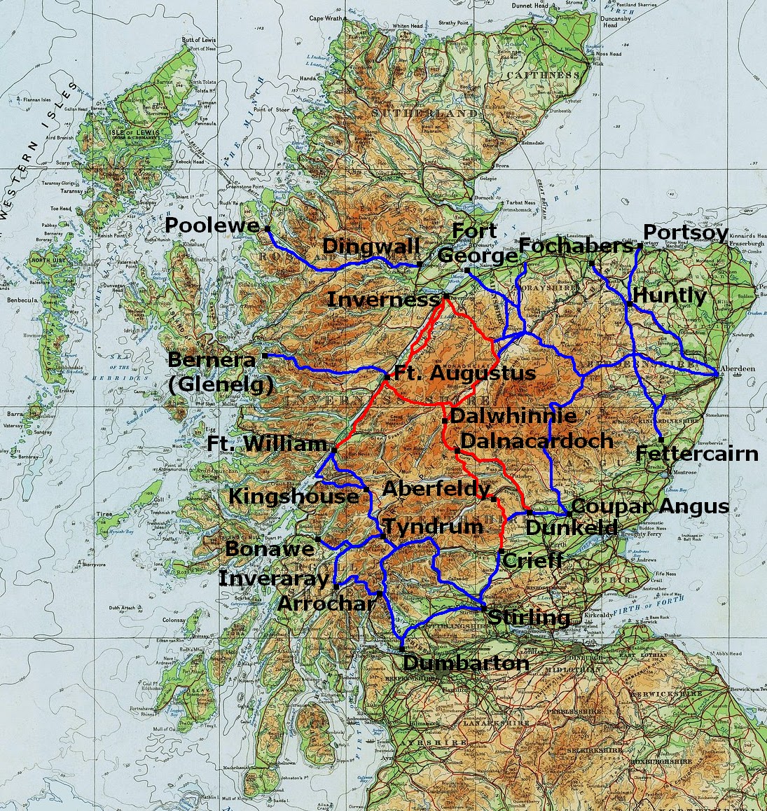 except the Kyles and Western Isles: Little Garve Bridge (Wade ...
