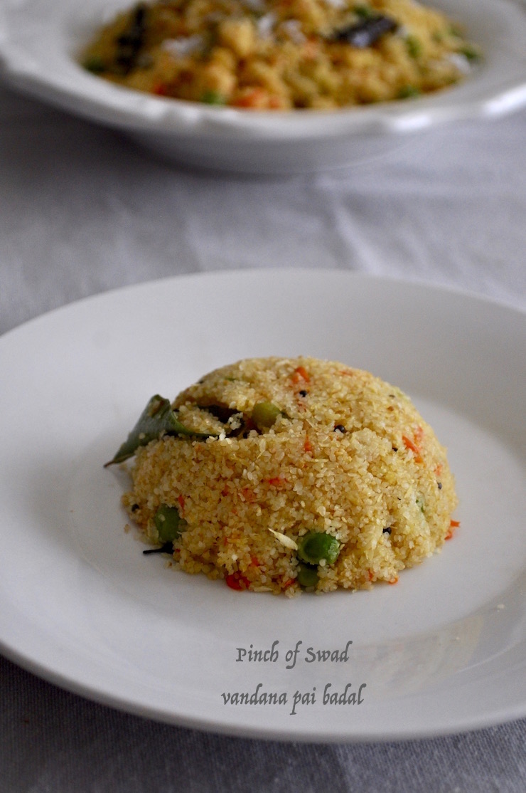 Pinch Of Swad - taste that hits the spot!: Varai Upma (Cracked Wheat ...