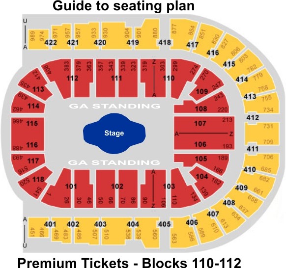Beautiful O2 Seating Plan London