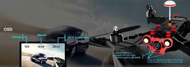 Technology - Tecnología: Quadcopter Eachine Racer 250 Drone Built in ...