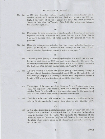 CE6303 Mechanics of Fluids April May 2015 Question Paper - University ...