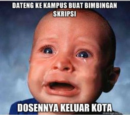 50+ Kumpulan Meme Lucu Tentang Skripsi - Meme Kocak Bikin Ngakak