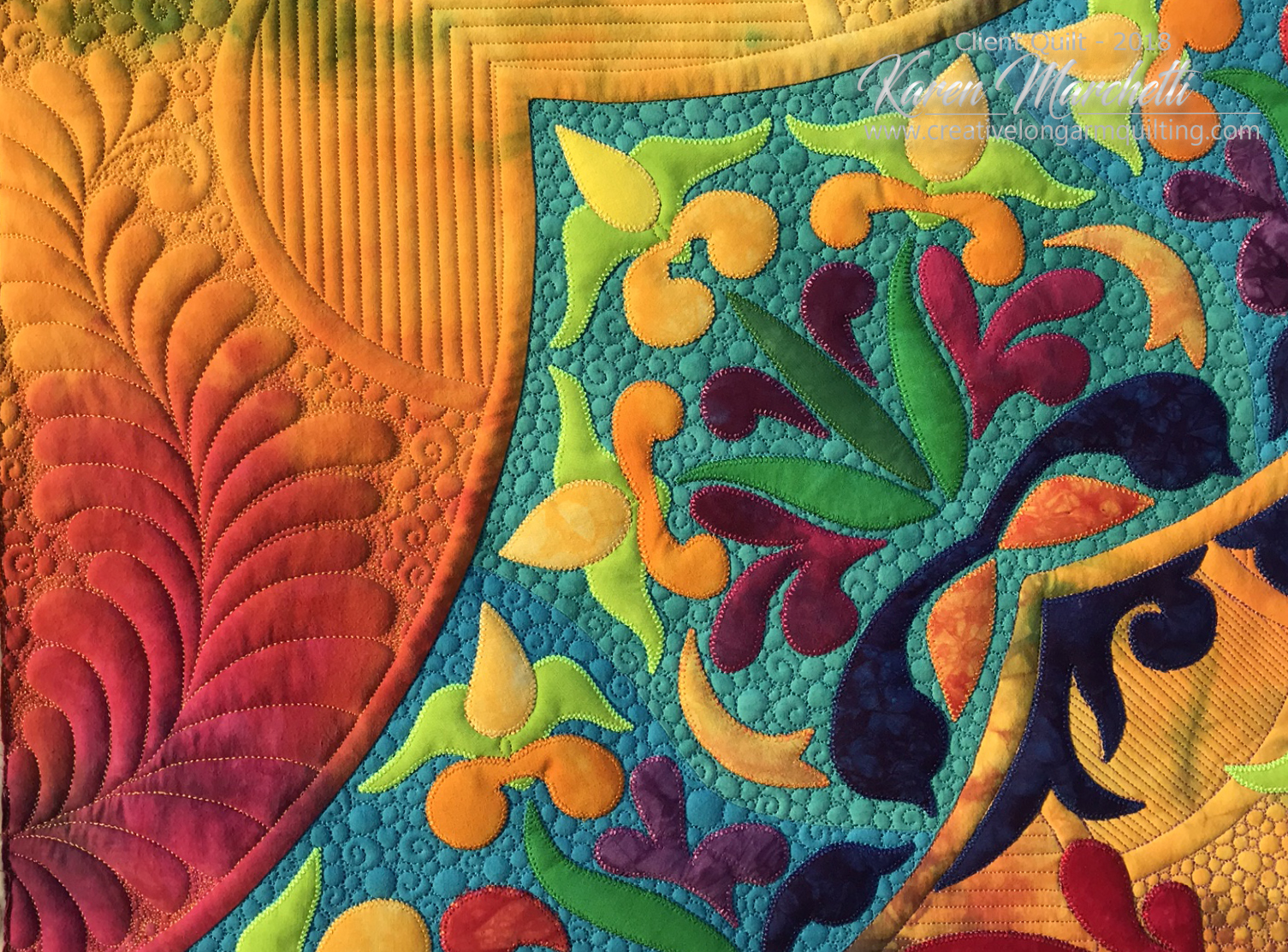 Creative Longarm Quilting by Karen Marchetti: Kris's Rhapsody Quilt