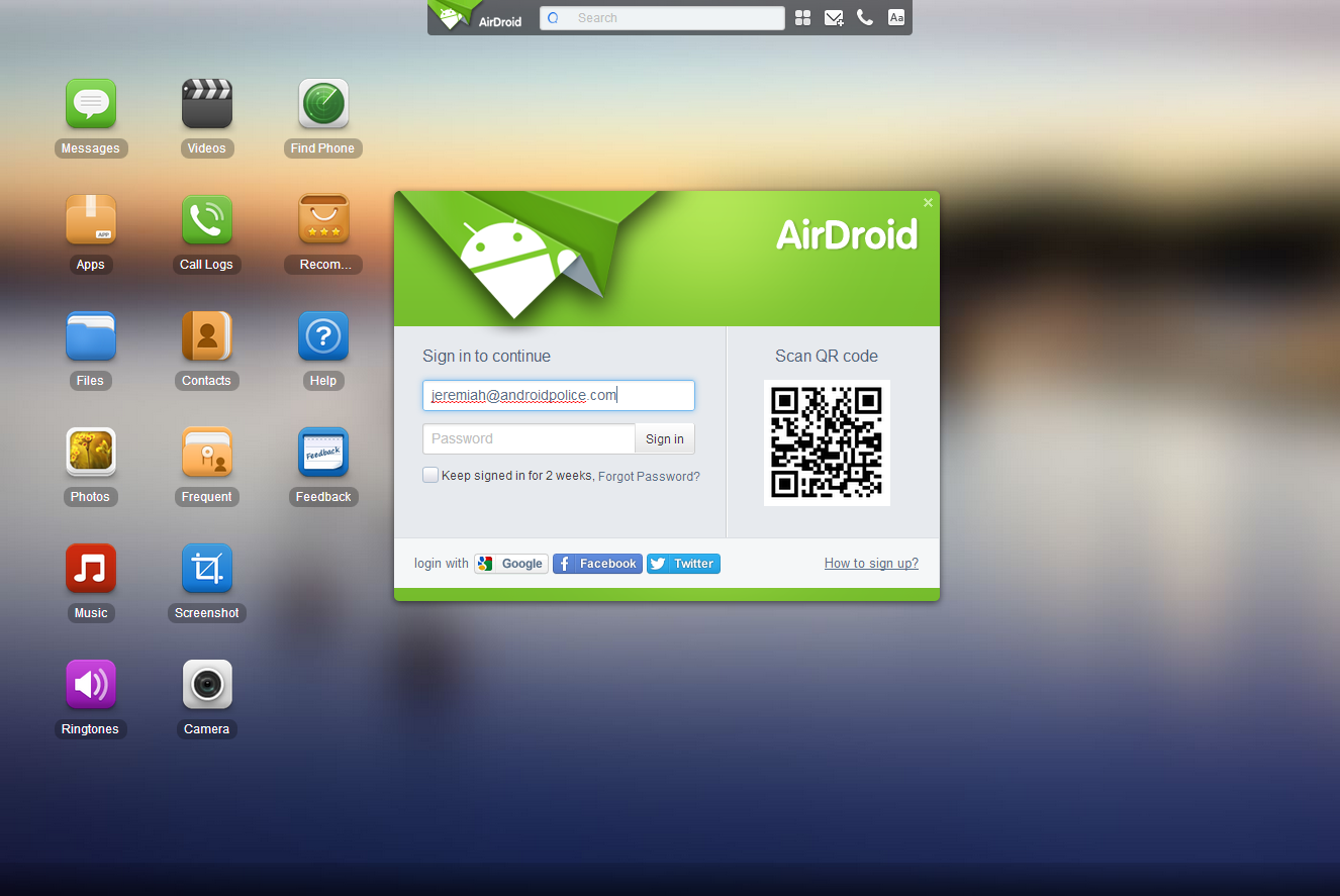 AirDroid ... an awesome tool to connect your Android with PC | The Coders