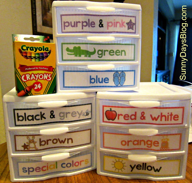 Cool Crayons and Printable Labels for You! - Sunny Days in Second Grade