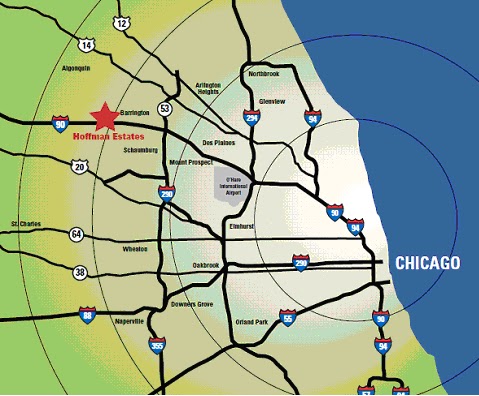 Hoffman Estates Zip Code Map - Map