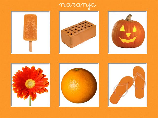 Recursos Educación Preescolar: Colores y objetos relacionados