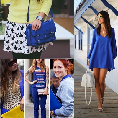 Feminices em Dobro: Tendência : Azul Bic / Royal