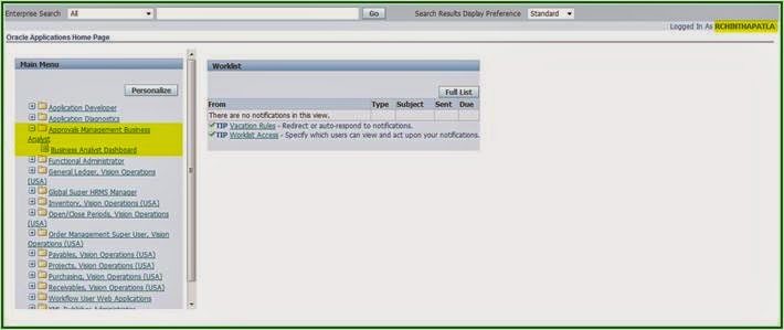 Oracle Applications Oracle Payables Invoice Approvals Workflow
