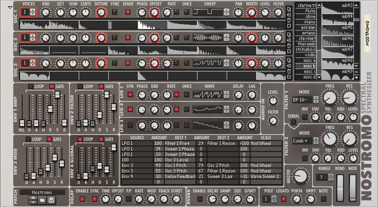 Lectric Panda released Nostromo Spectral Synthesizer for Reason - SYNTH ...