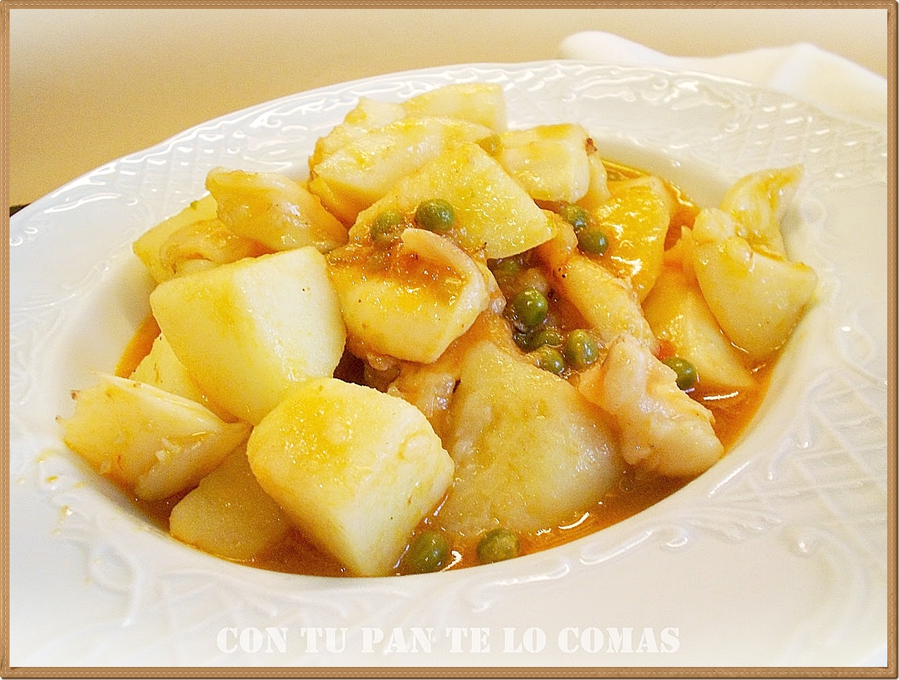 SEPIA GUISADA CON PATATAS