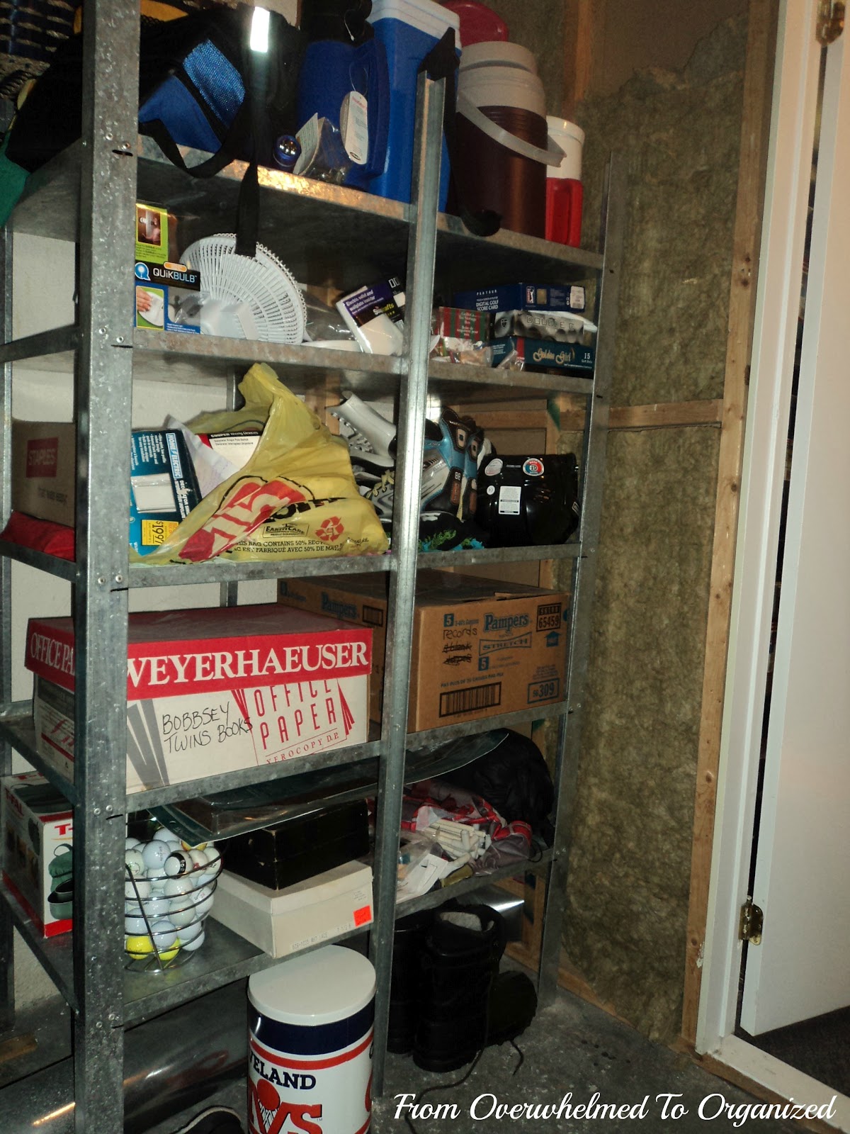 Storage Shelves Makeover | From Overwhelmed to Organized: Storage ...