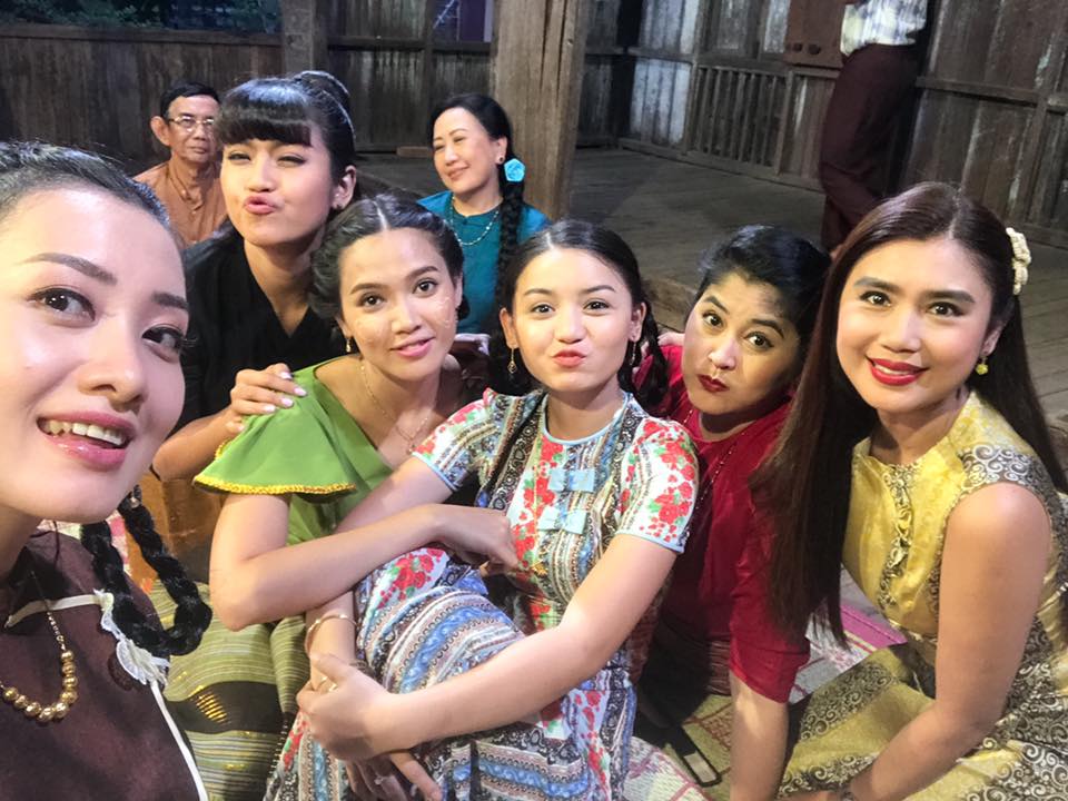 Khine Thin Kyi Behind The Scenes From New Movie " Mahar Mahar Hla Yin ...