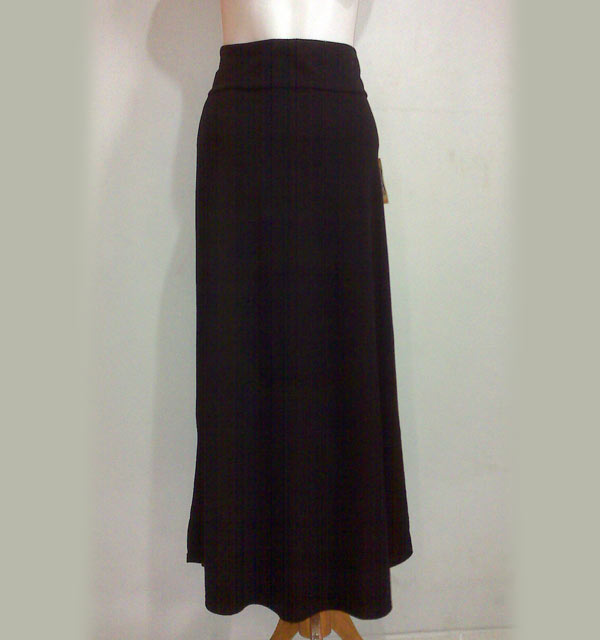 Fairuz Butik On Line ORDER via BB:2A989965: Rok A-Line Panjang Hitam