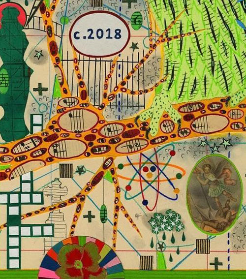 My Owl Barn: Tony Fitzpatrick Visually Tells Stories In His Collages