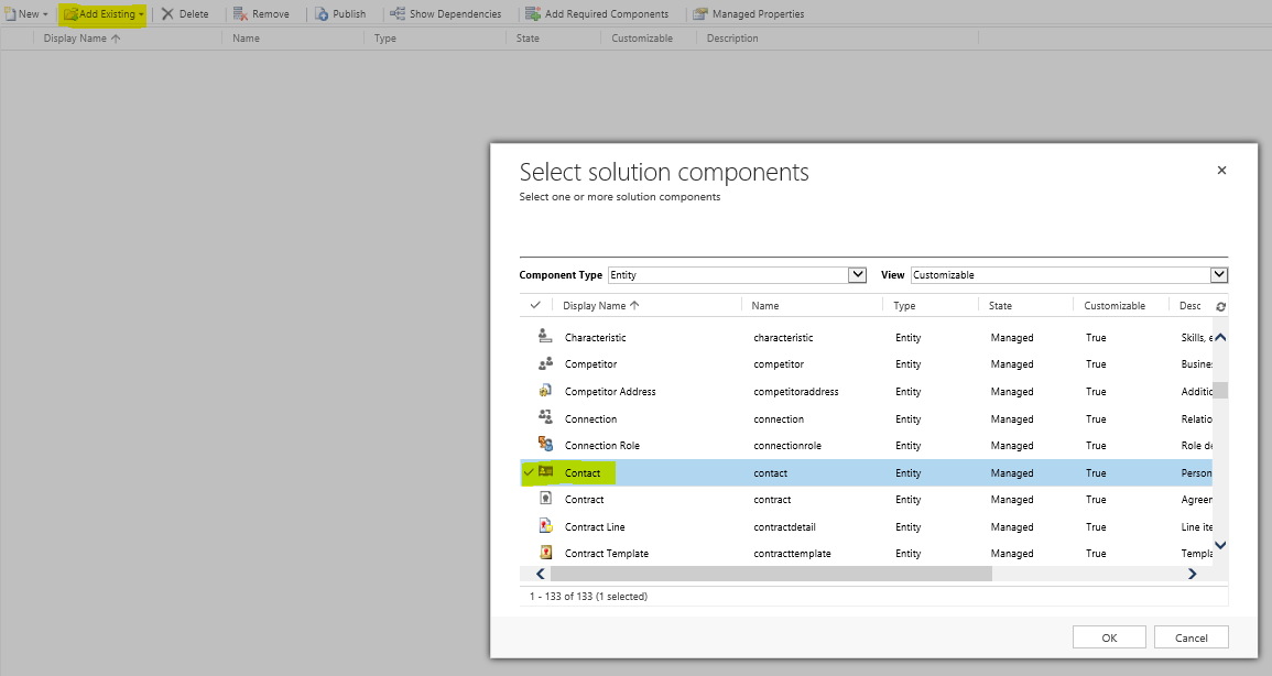 Dynamics 365 Customer Engagement: Solution Segmentation - Add only ...