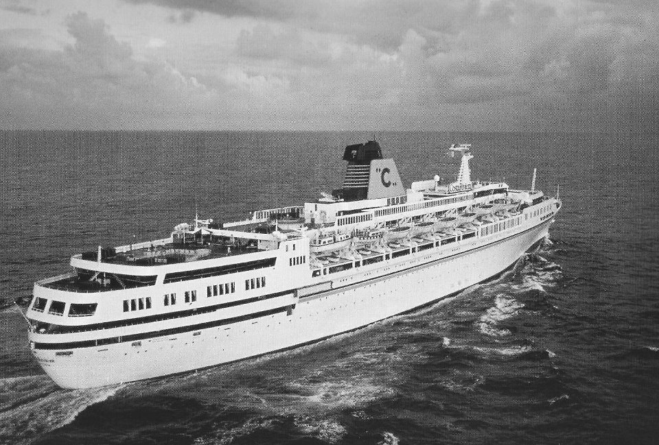 S.S. "GUGLIELMO MARCONI": "GUGLIELMO MARCONI" sailing as the cruise ...