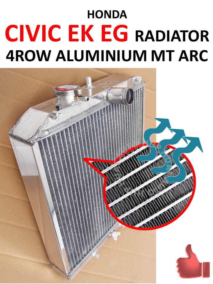 Car Accessories: HONDA CIVIC EK EG RADIATOR 4ROW ALUMINIUM MT ARC