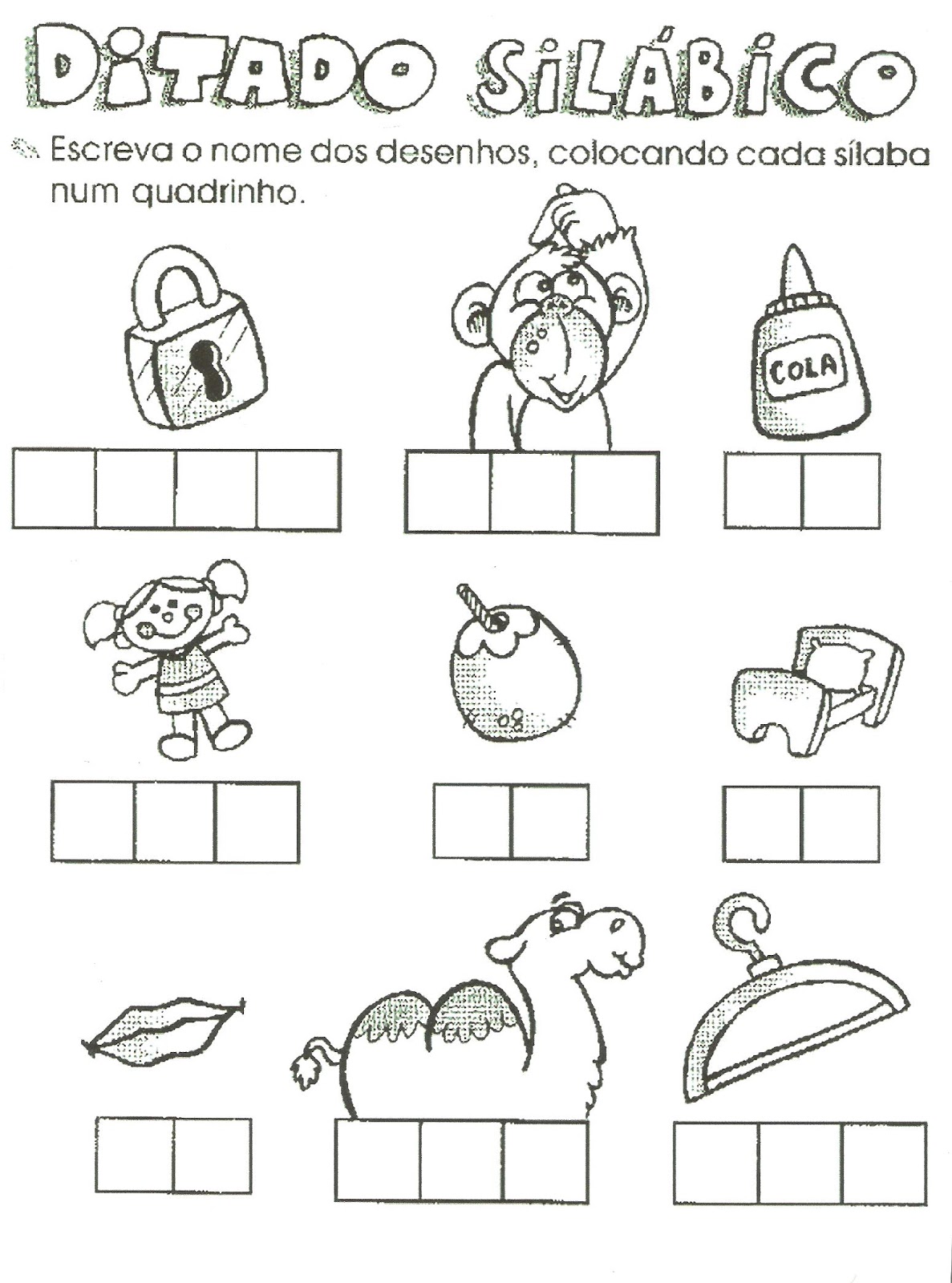 Auto Ditado Silabas Simples - BRAINCP