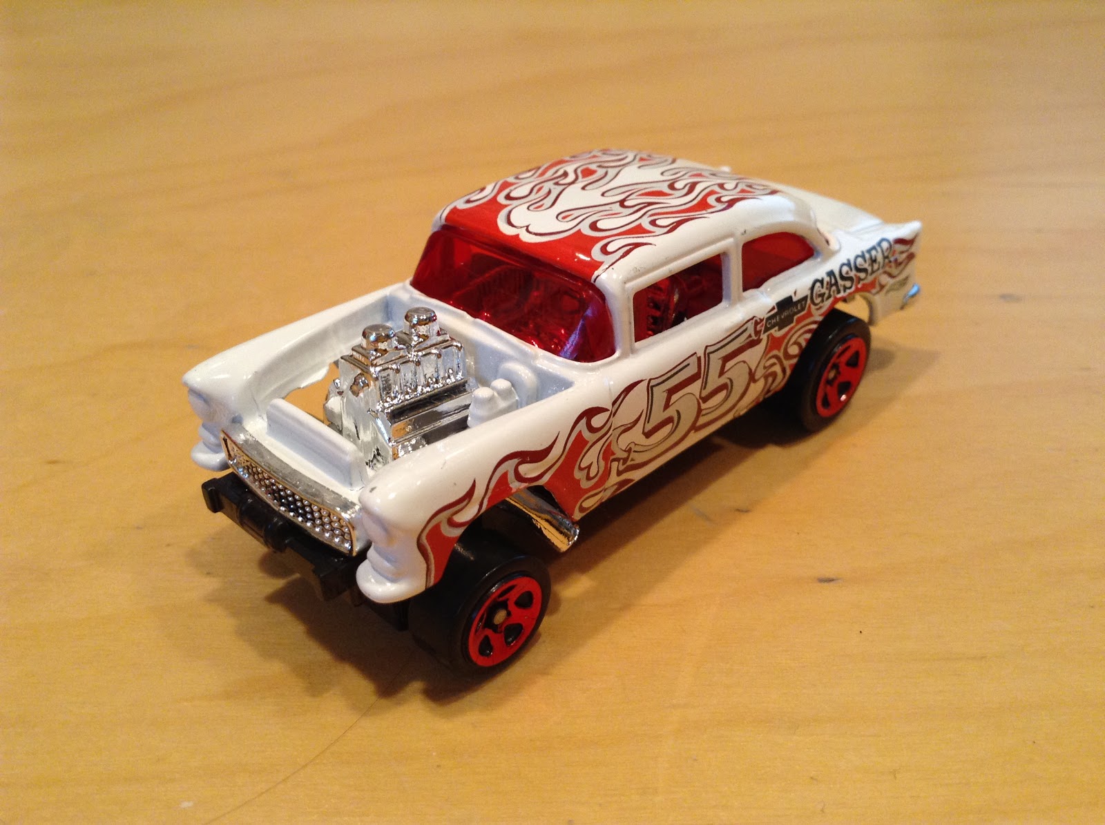 Roomy Fit V-neck Tees Hot Wheels 2017 Red Edition 68 Chevy Nova ...