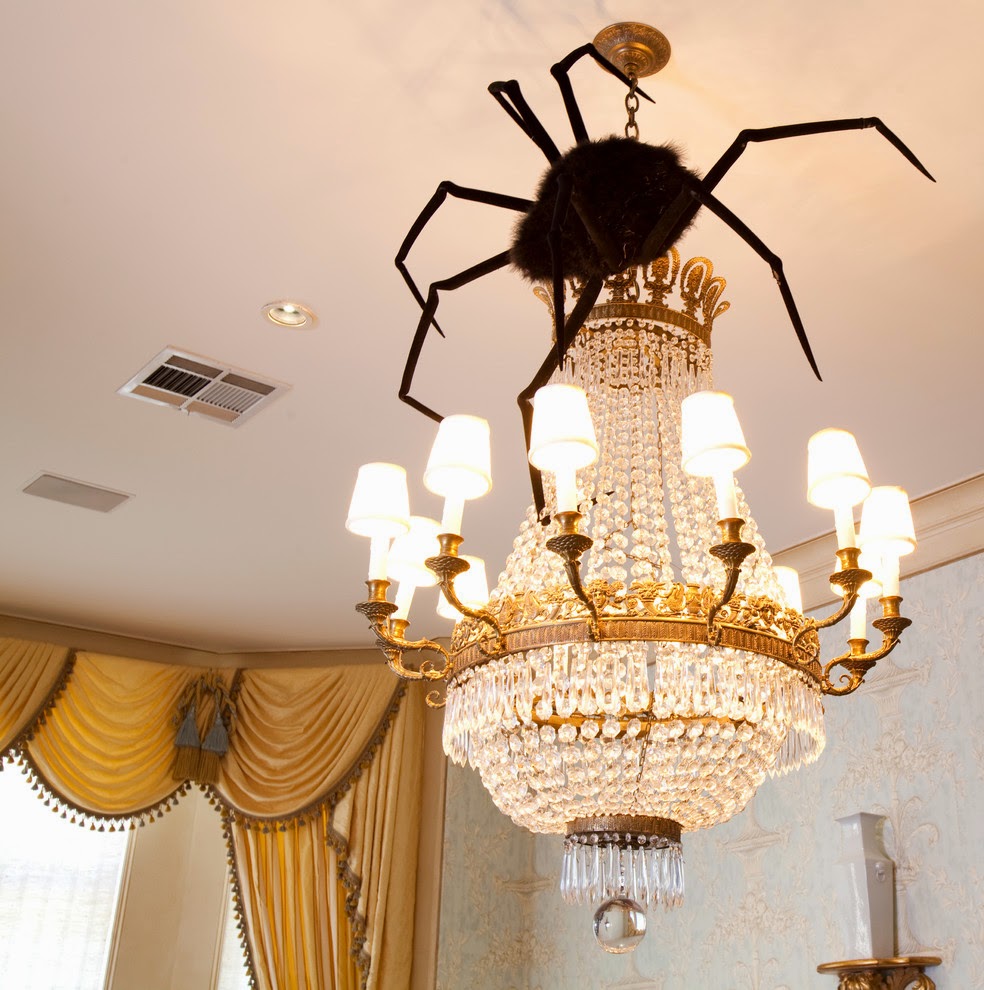 Spider diy decor chandelier hanging decorating