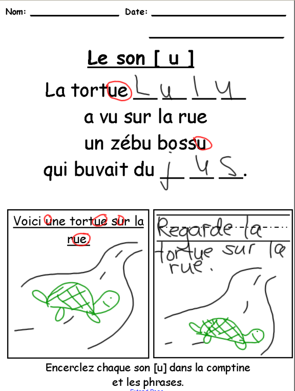 Mme. Moore's Grade One Blog: Phonetic Fun!