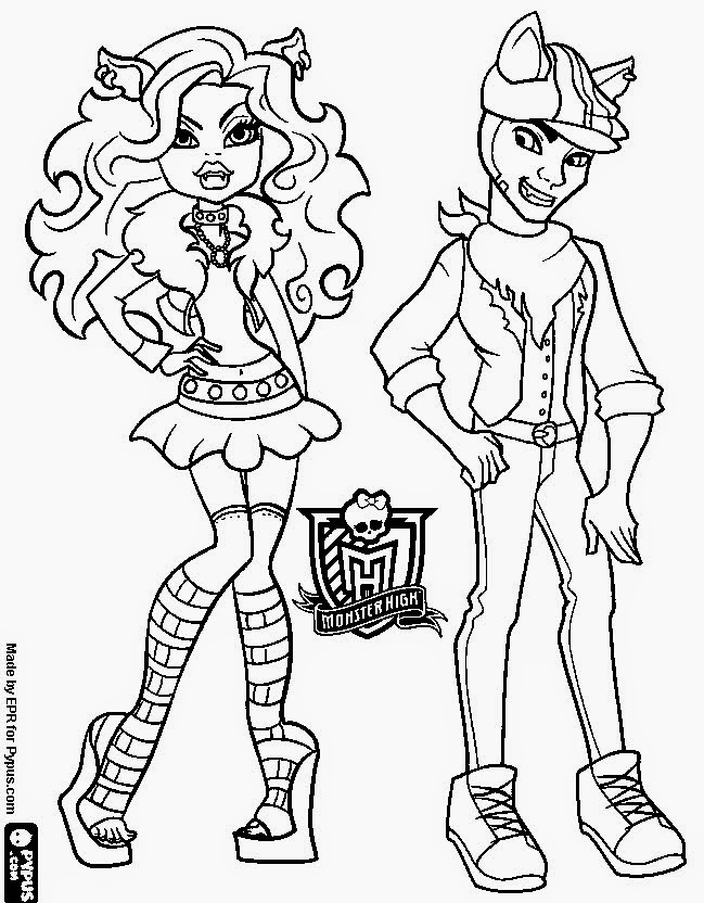 Desenhos para Colorir das Monster High - Desenhos Para Colorir