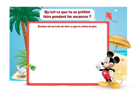 TICs en FLE: Dessine et parle de tes vacances (Enfants/Débutants A-1)