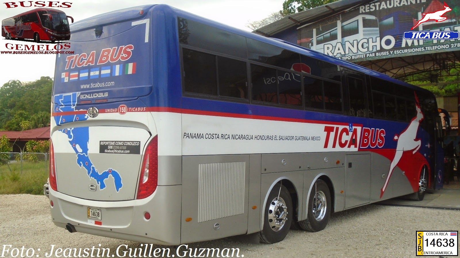 Buses Gemelos: BLK JXK6140 SJB 14638 UTILIZADO POR TICA BUS