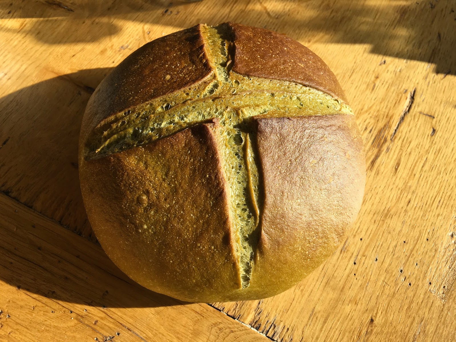 La vie à la petite ferme: Green bread