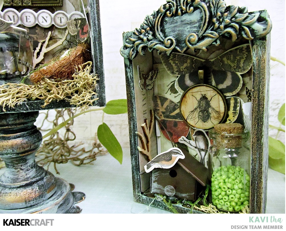 Kalalayaa's Art Stuido: Botanical theme altered boxes