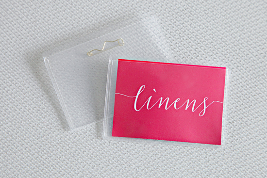 IHeart Organizing: Labeling 101: Canvas Bins