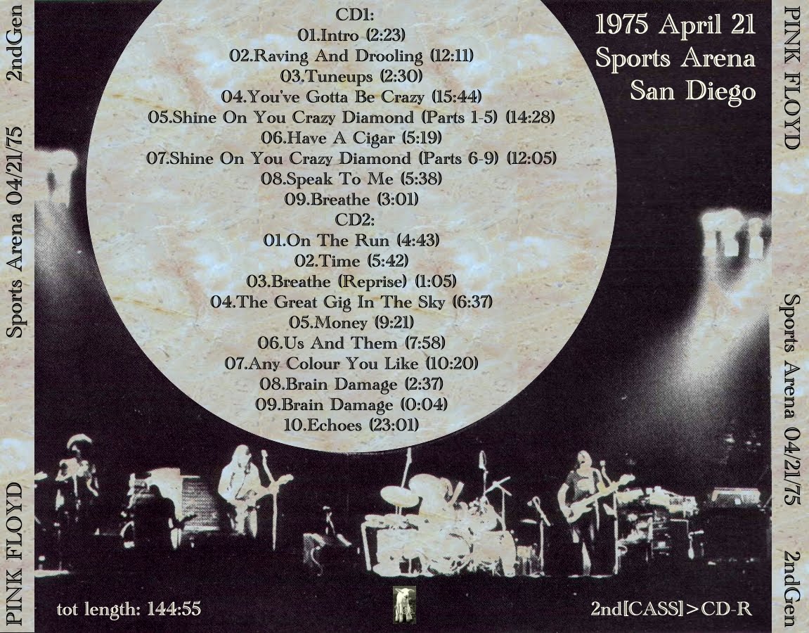 T.U.B.E.: Pink Floyd - 1975-04-21 - San Diego, CA (AUD/FLAC)